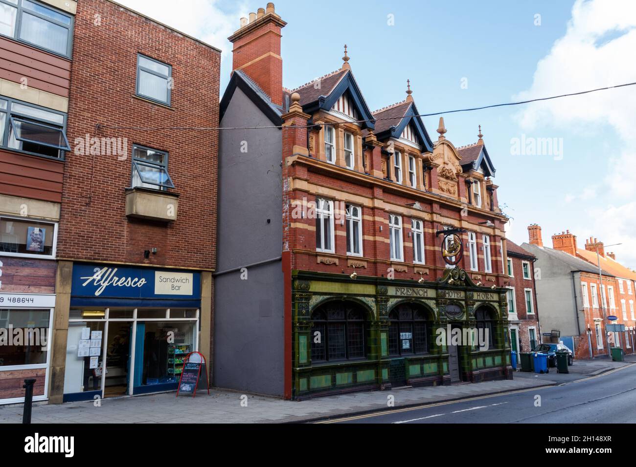 The French Horn Hotel, Worksop Stock Photo - Alamy