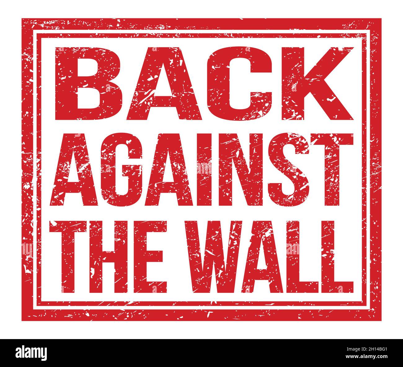Back against the wall Cut Out Stock Images & Pictures - Alamy