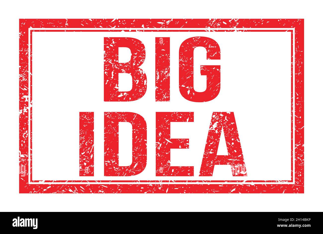 BIG IDEA, words written on red rectangle stamp sign Stock Photo - Alamy
