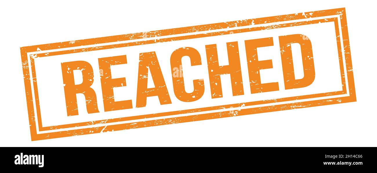 Reached stamp hi-res stock photography and images - Alamy