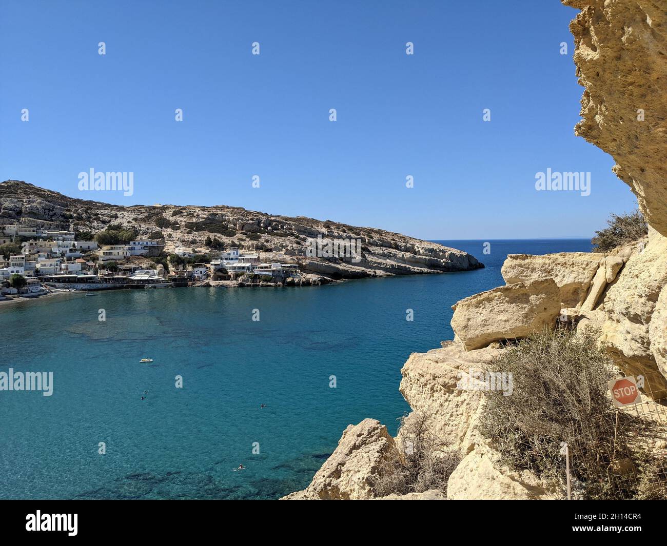Caves matala beach on hi-res stock photography and images - Alamy
