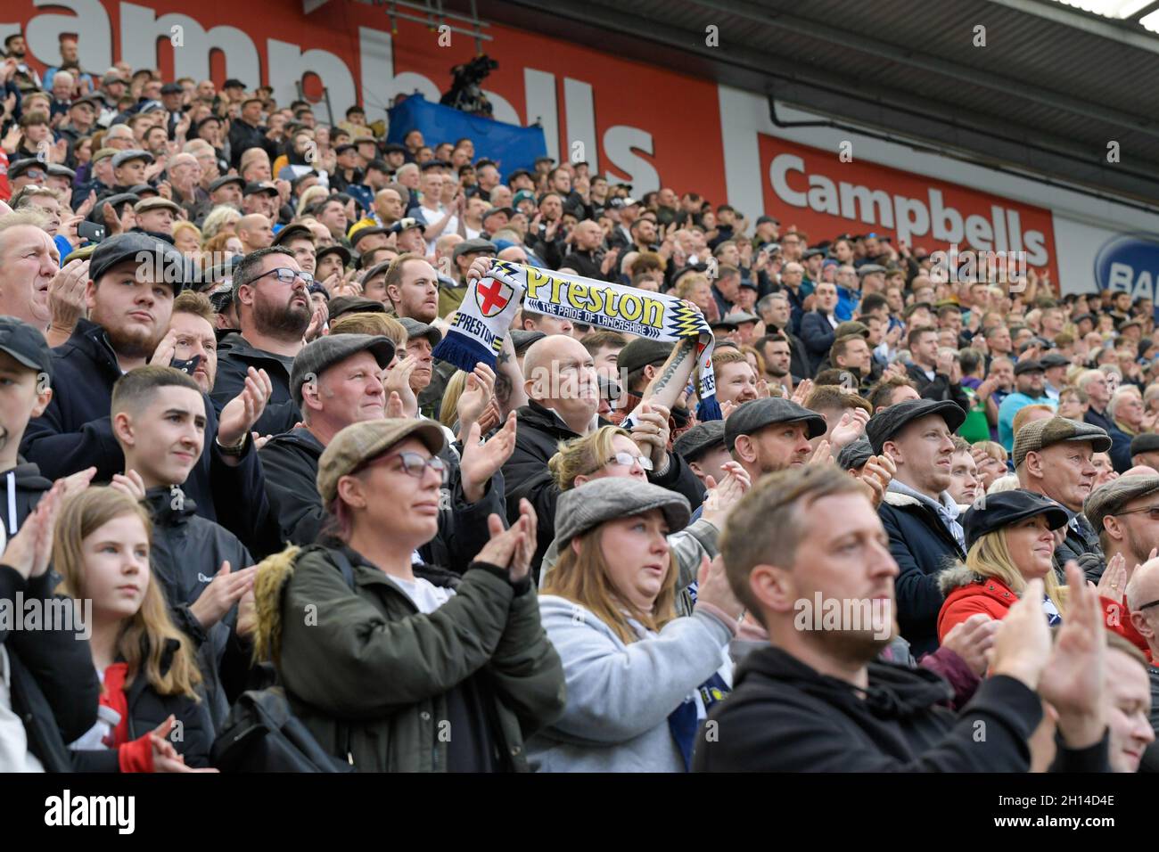 The Preston North End fans pay tribute to the recent passing of owner ...