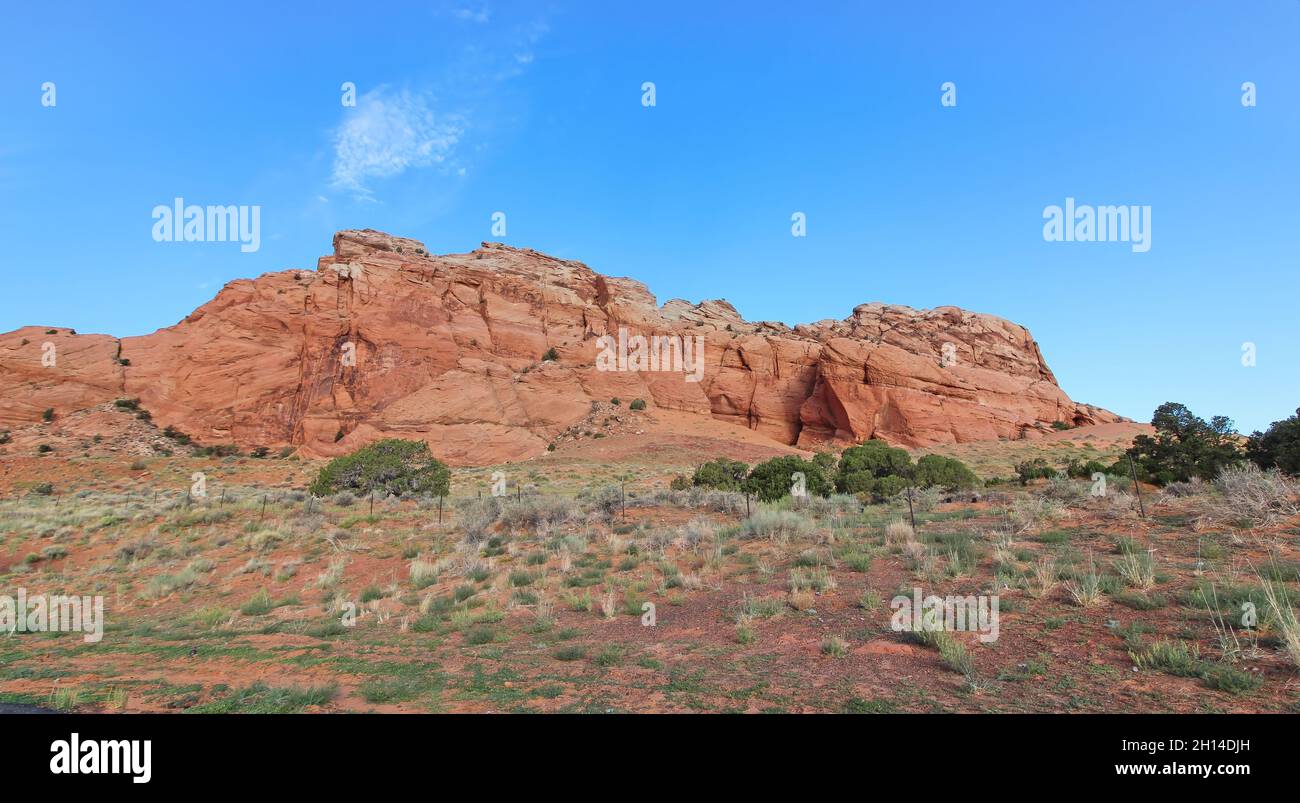 Mountain Outcropping In Arizona High Desert Stock Photo - Alamy