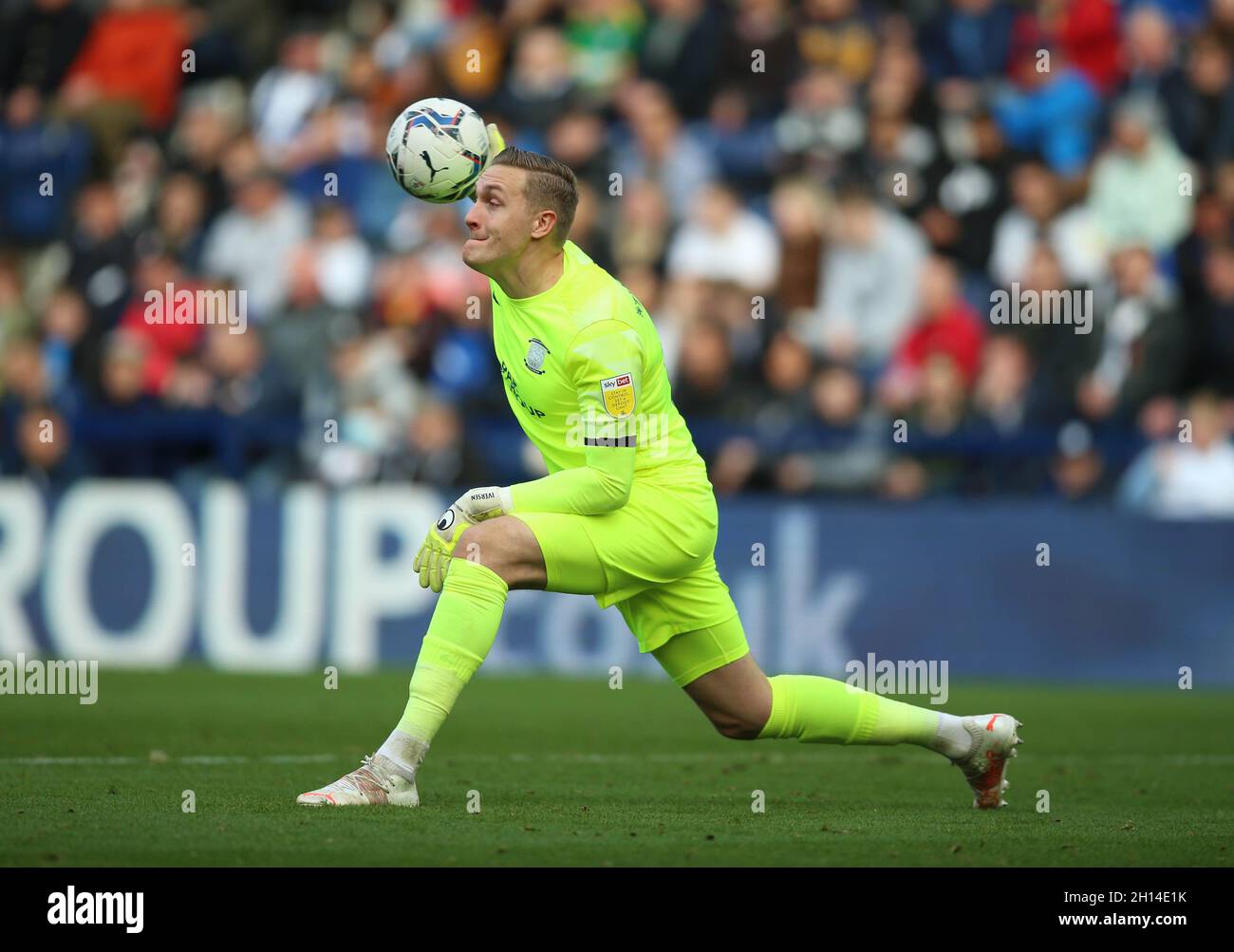 Preston North End goalkeeper Daniel Iversen during the Sky Bet ...