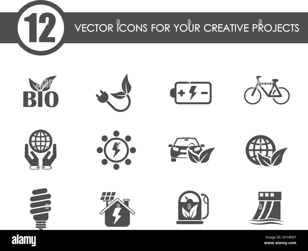 alternative energy vector icons Stock Vector Image & Art - Alamy