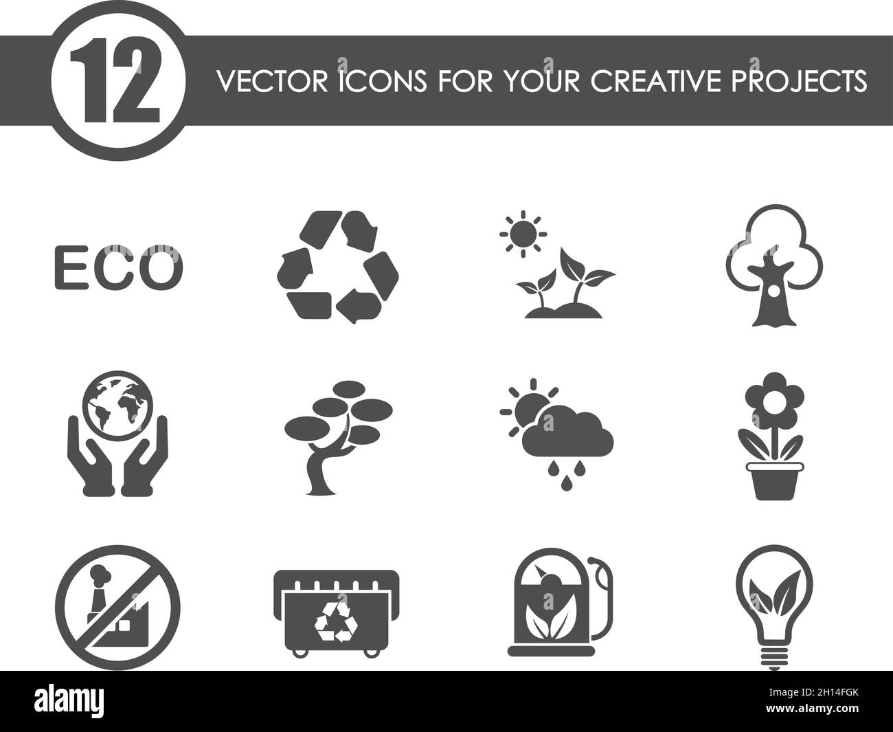 ecology vector icons Stock Vector Image & Art - Alamy