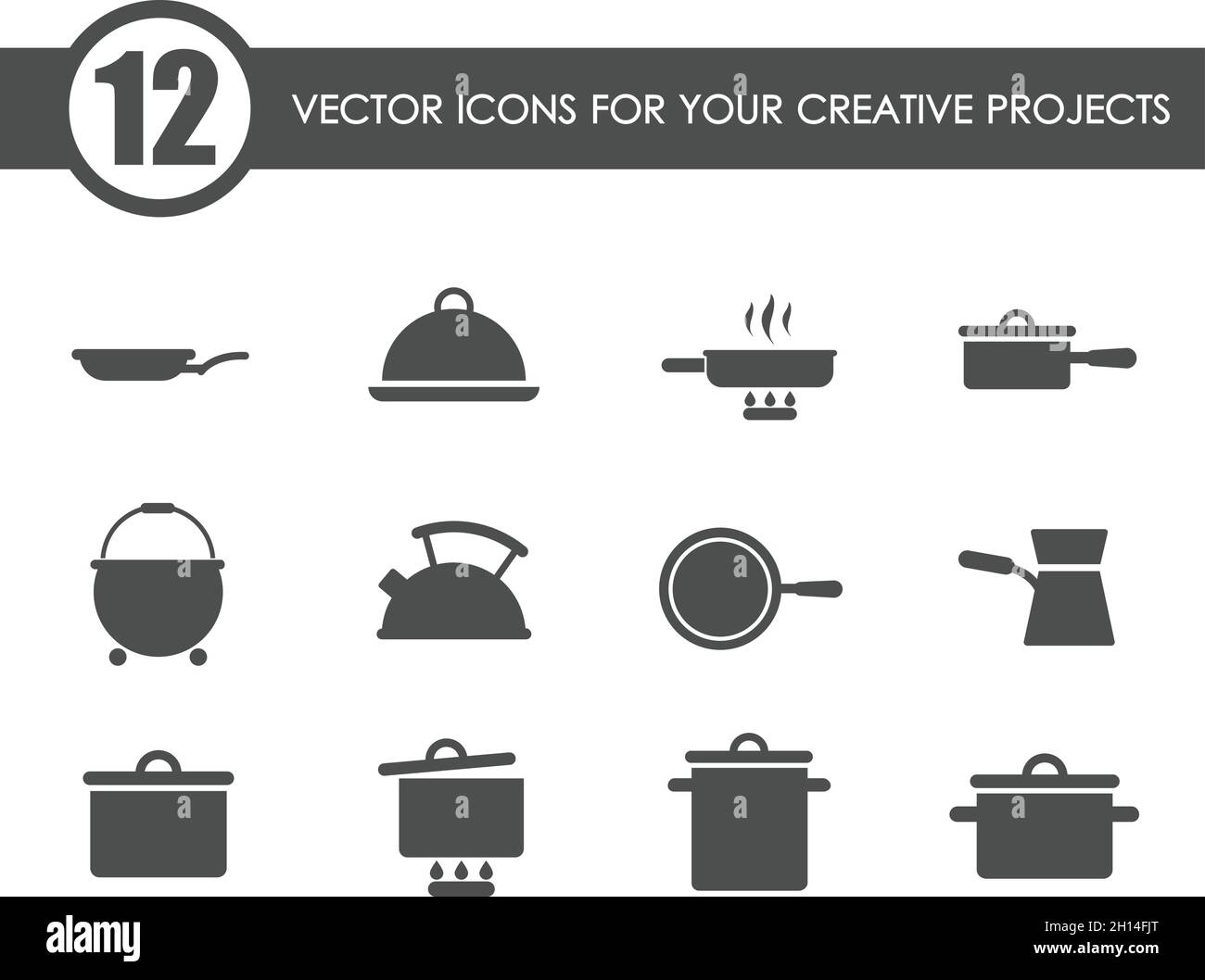 dishes vector icons Stock Vector Image & Art - Alamy