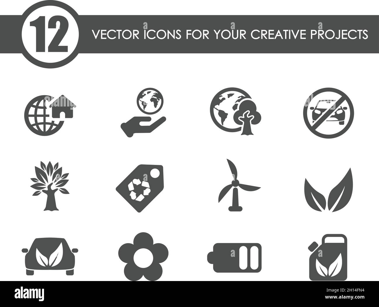 ecology vector icons Stock Vector Image & Art - Alamy