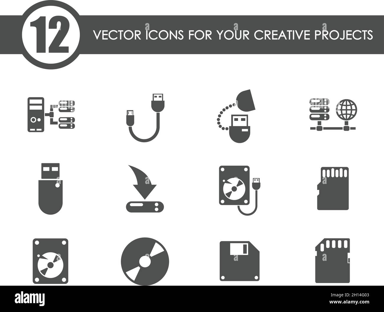 memory drives vector icons Stock Vector Image & Art - Alamy
