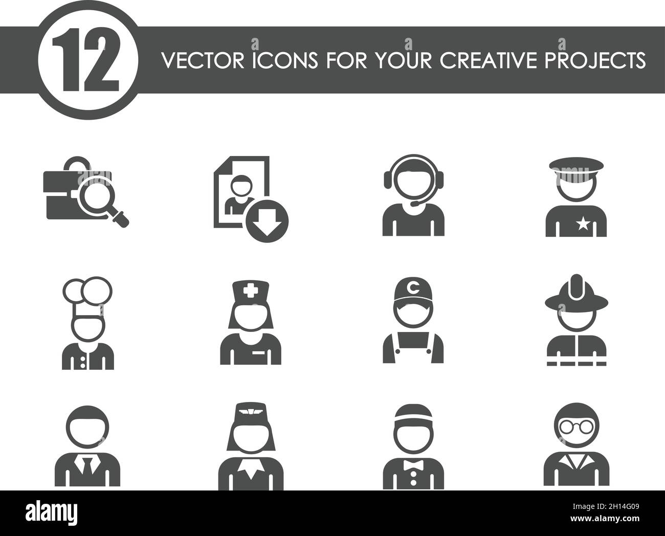 job search vector icons Stock Vector Image & Art - Alamy