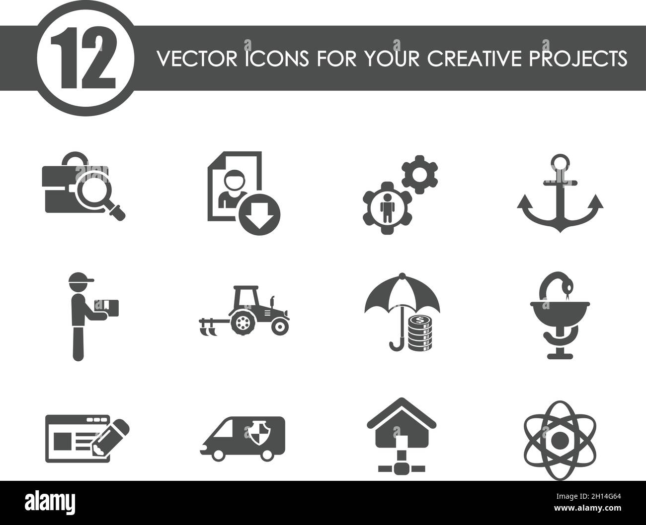job search vector icons Stock Vector Image & Art - Alamy
