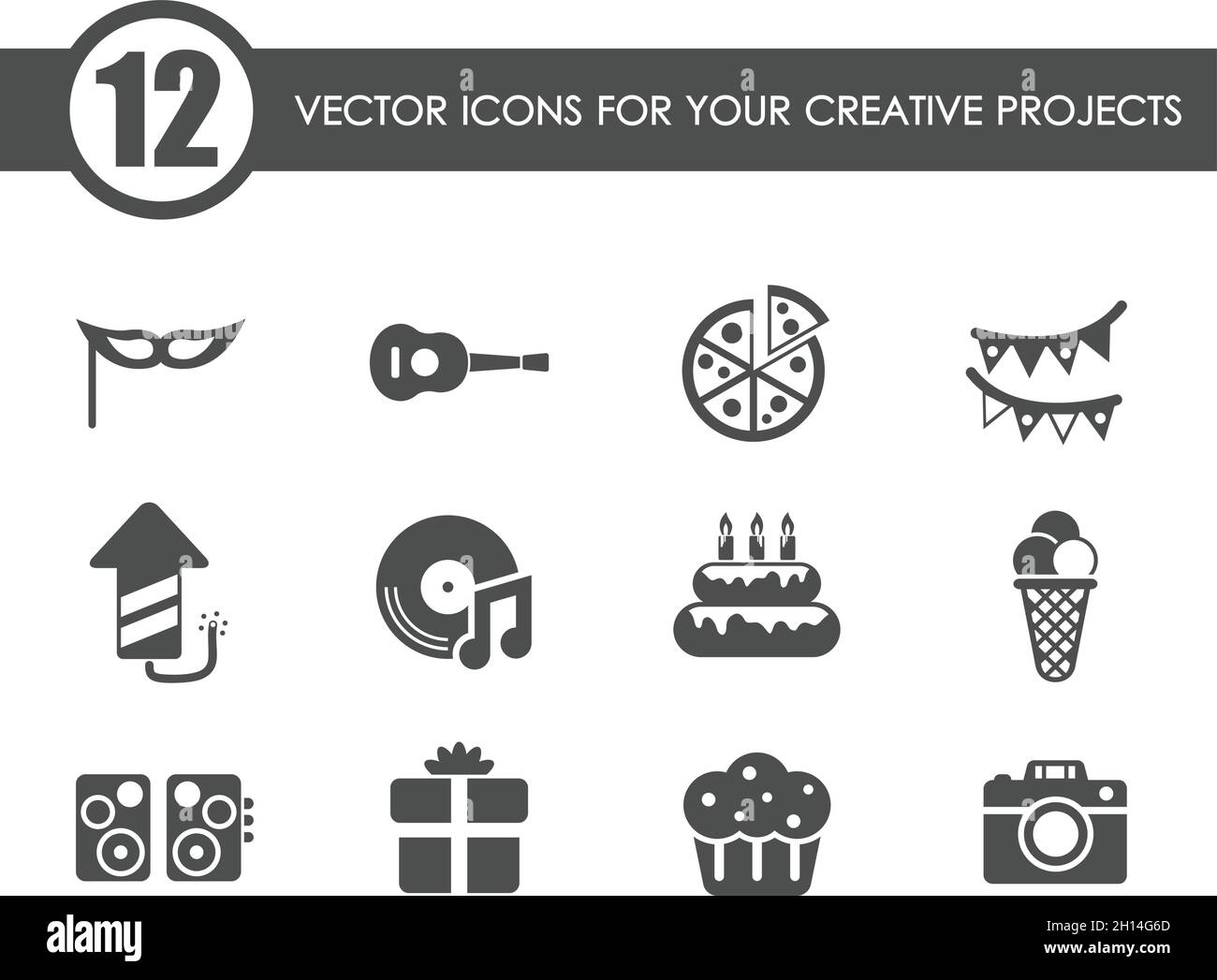 party vector icons Stock Vector Image & Art - Alamy
