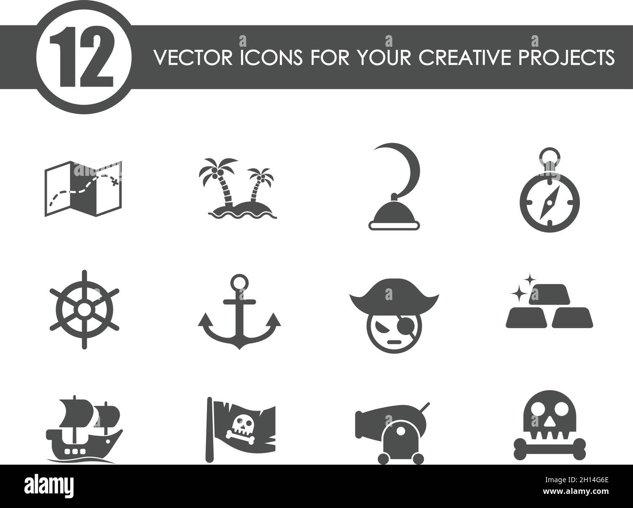 pirates vector icons Stock Vector Image & Art - Alamy