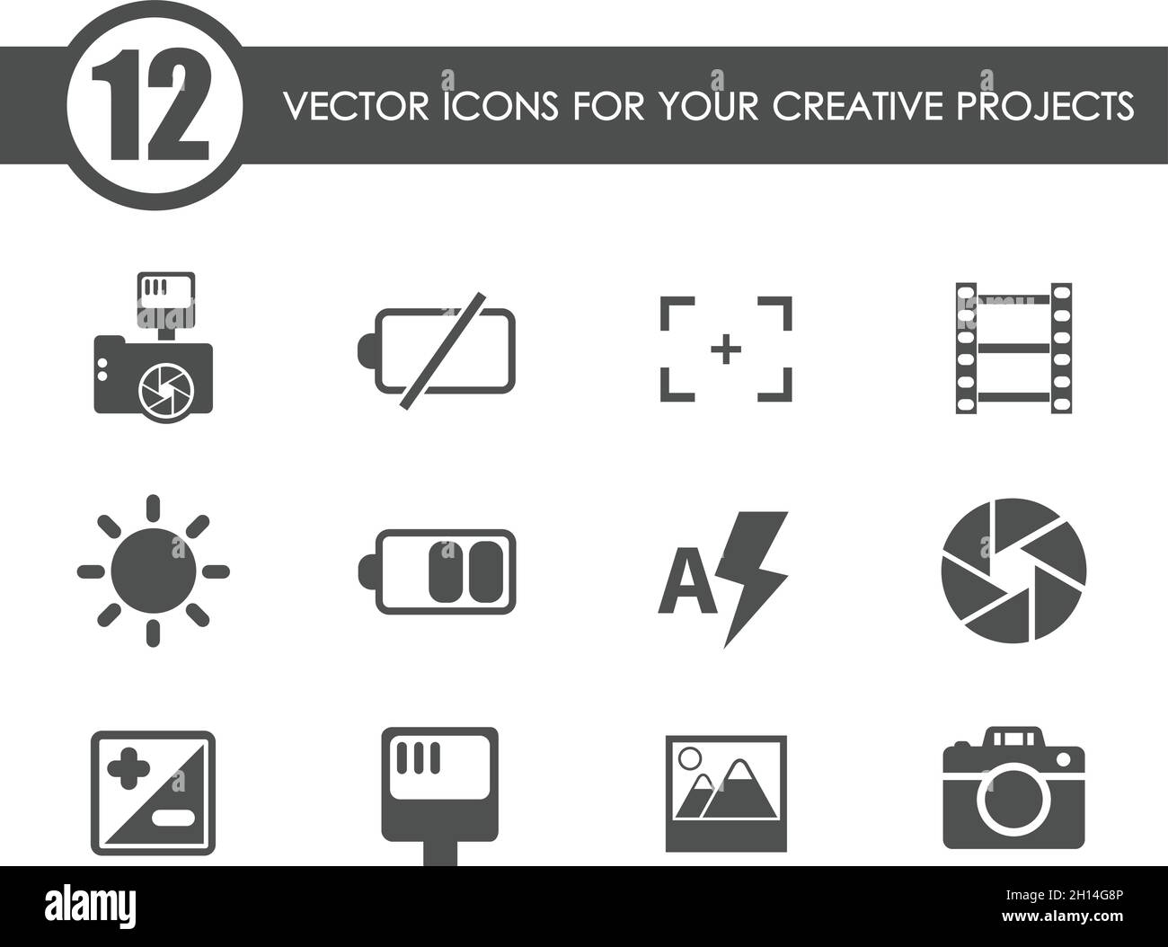 photography vector icons Stock Vector Image & Art - Alamy