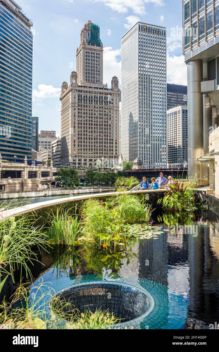 Chicago Illinois,Michigan-Wacker Historic District,Chicago River,Wabash ...