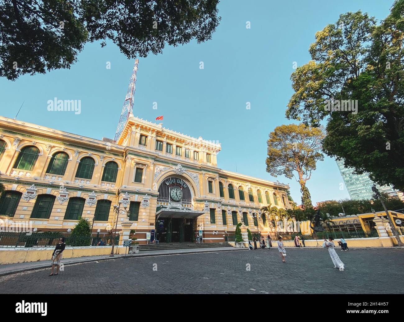 Saigon, Vietnam - Jan 26, 2021. Grand Post Office of Saigon, Vietnam ...
