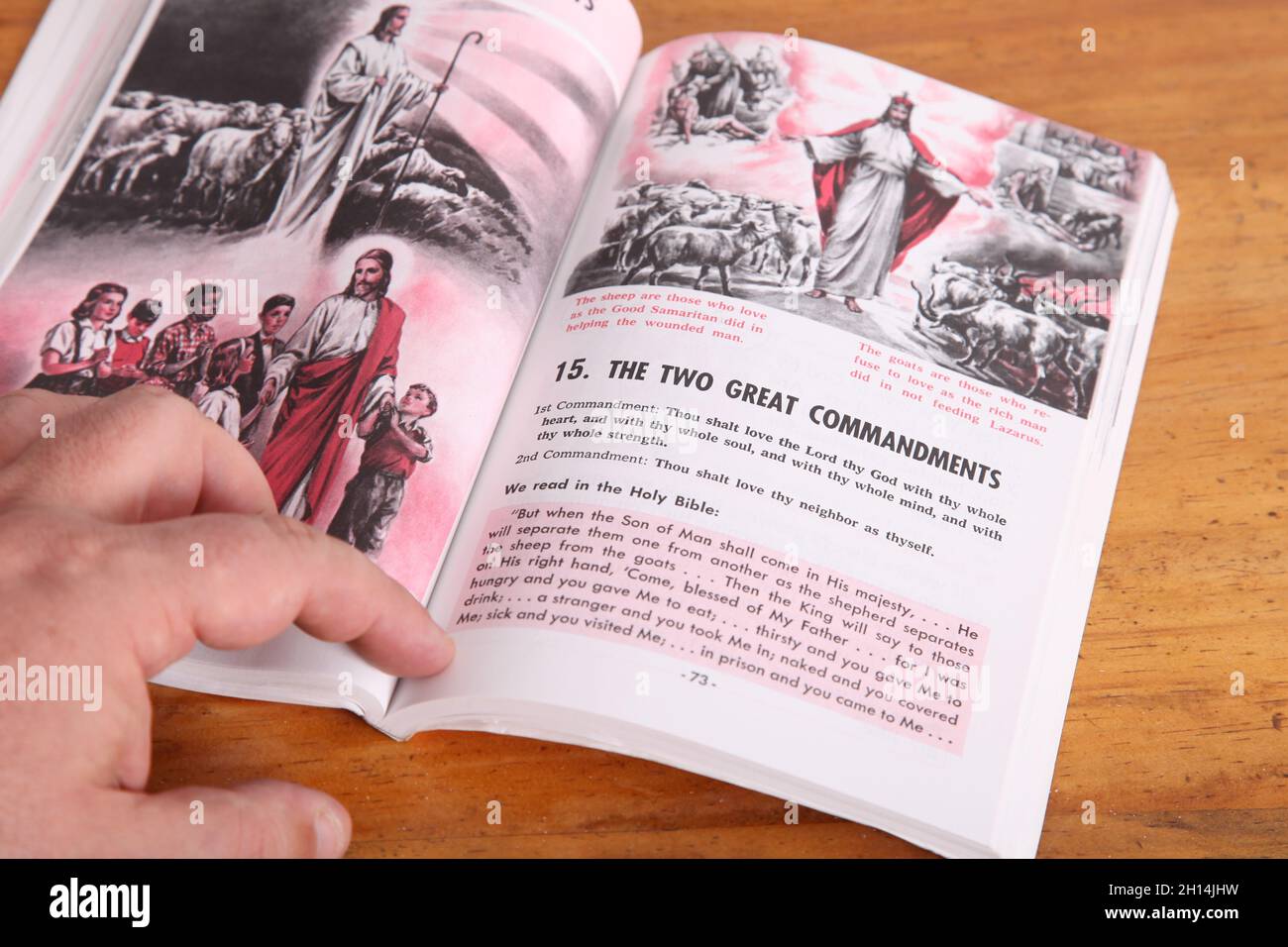 The 2 great commandments hi-res stock photography and images - Alamy