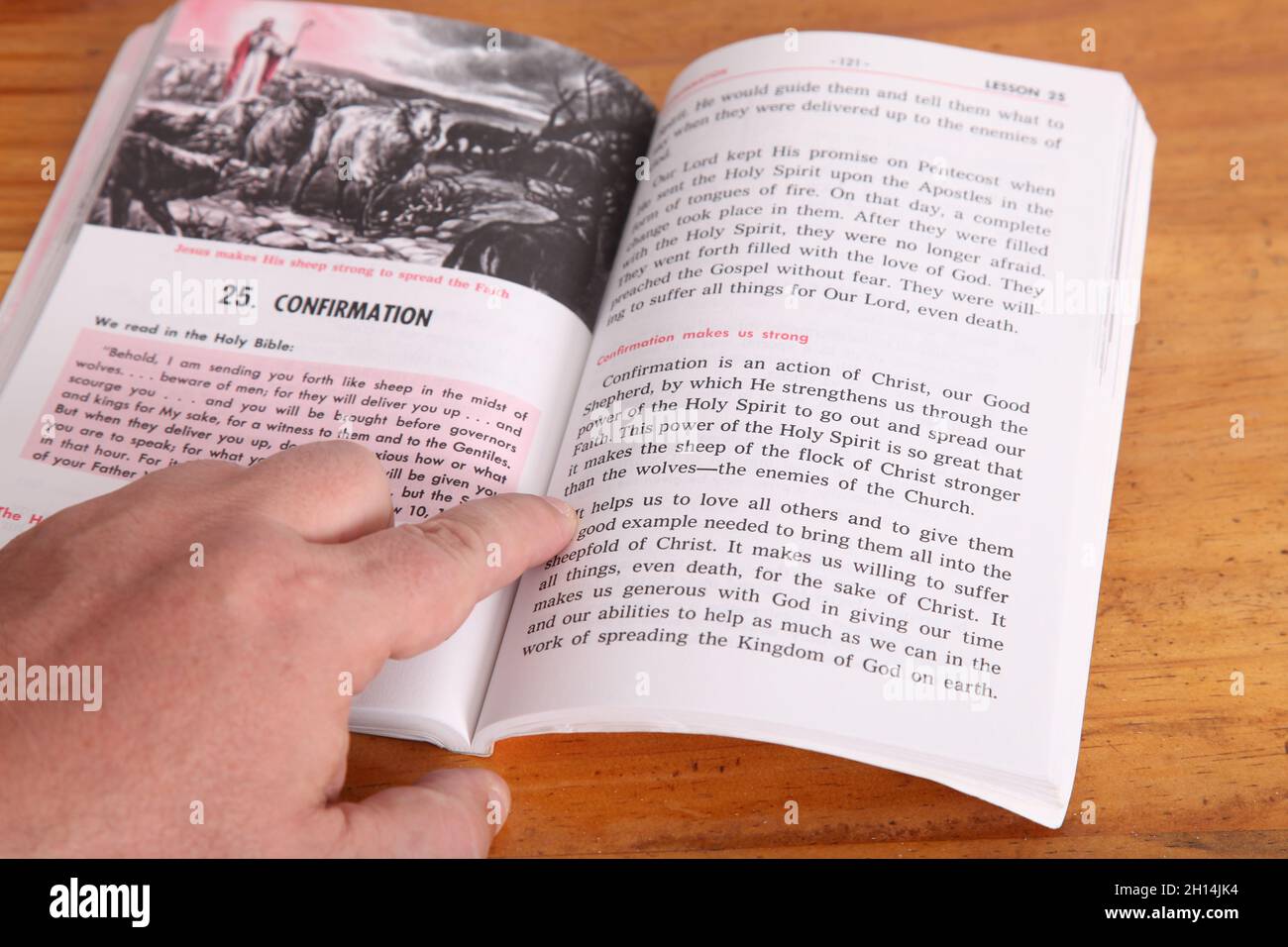 Man reading 'Confirmation' Baltimore Catechism by Father Bennett, 1964 ...