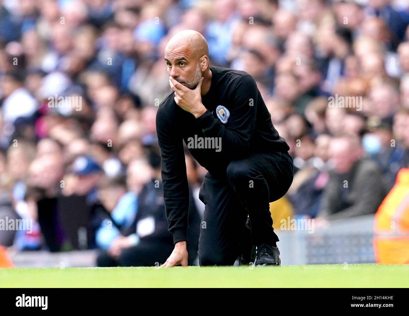 Manchester City manager Pep Guardiola during the Premier League match ...