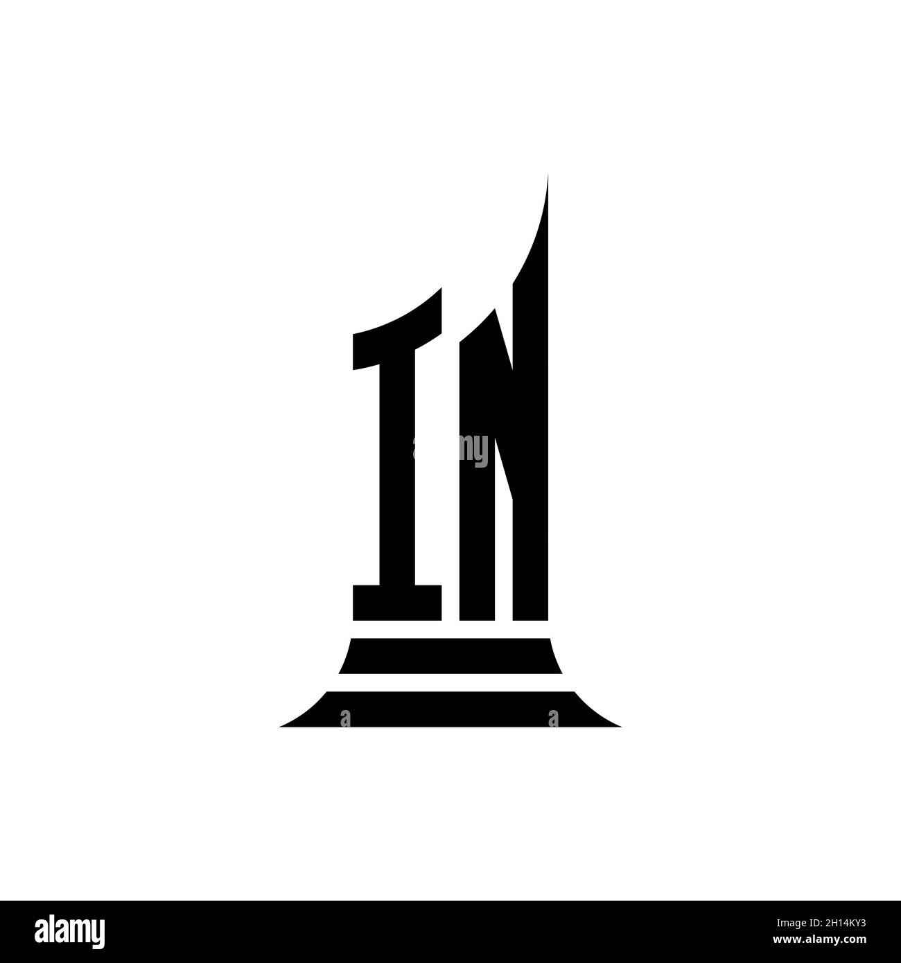 Property initial logo Black and White Stock Photos & Images - Alamy