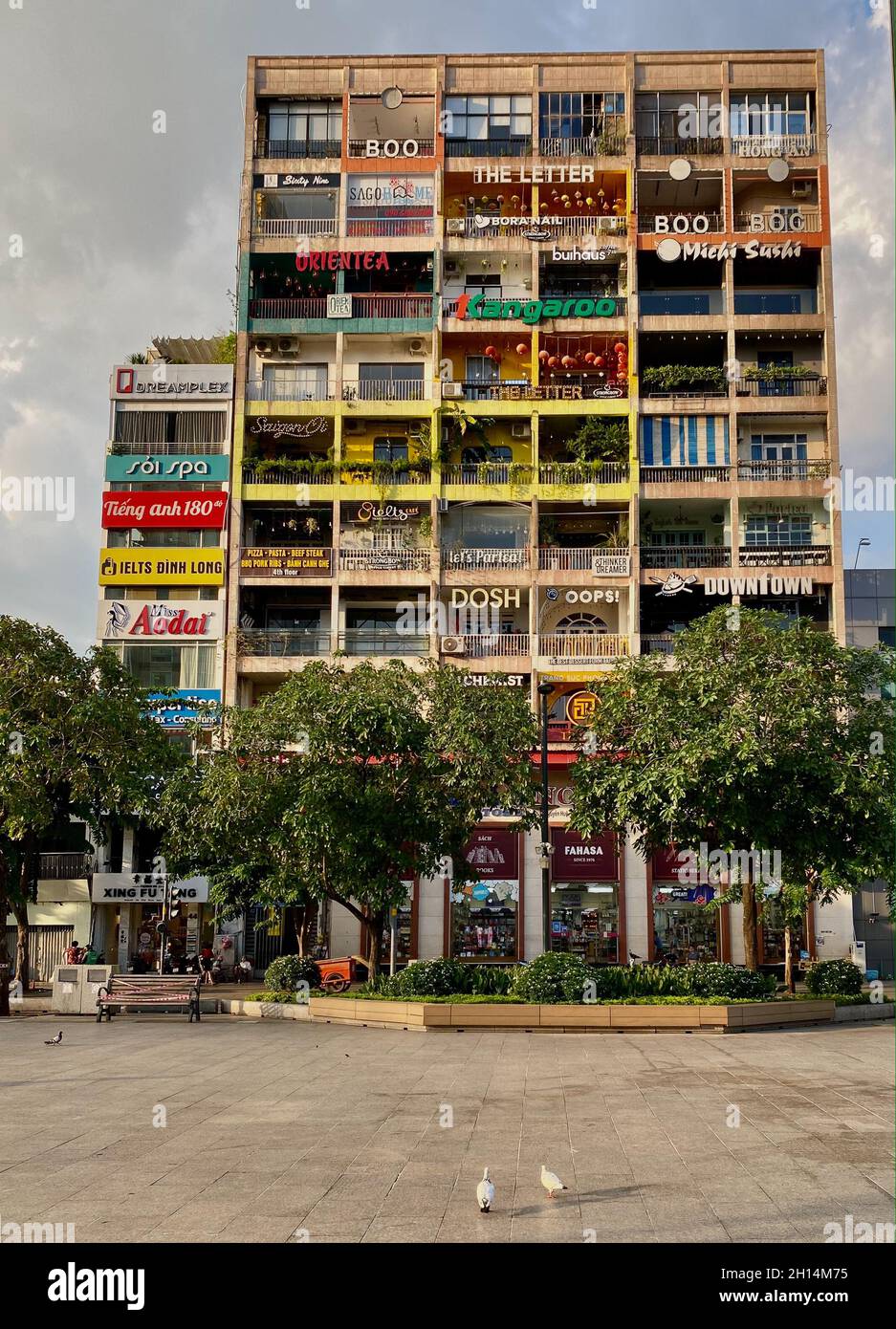 Saigon, Vietnam - Jan 26, 2021. Old architecture of Saigon, Vietnam ...