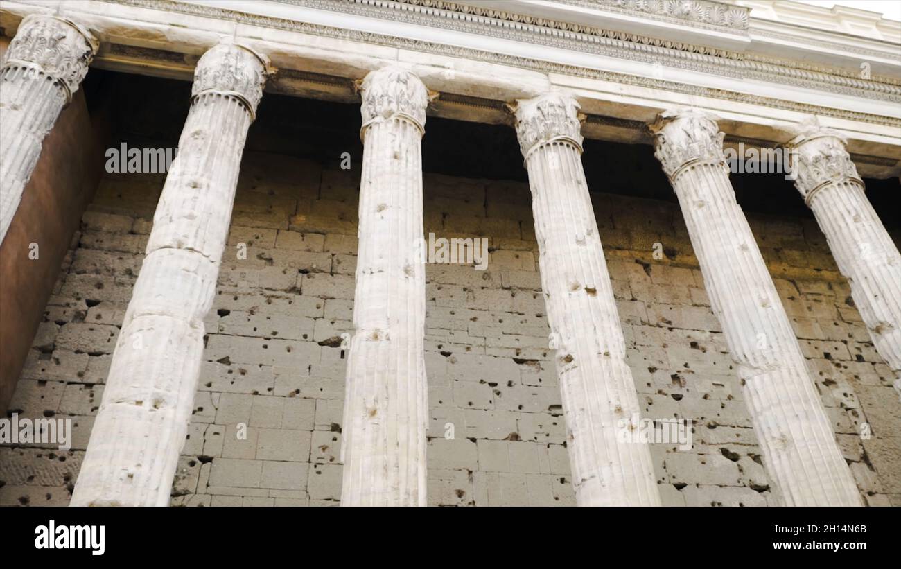 Building with many columns. Stock. Old building with columns. Tourist ...