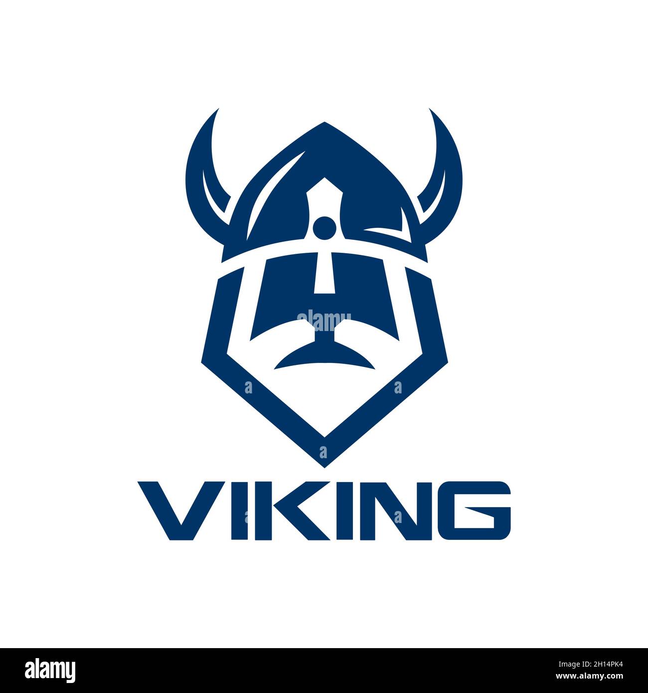 Modern viking head logo. Vector illustration Stock Vector Image & Art ...