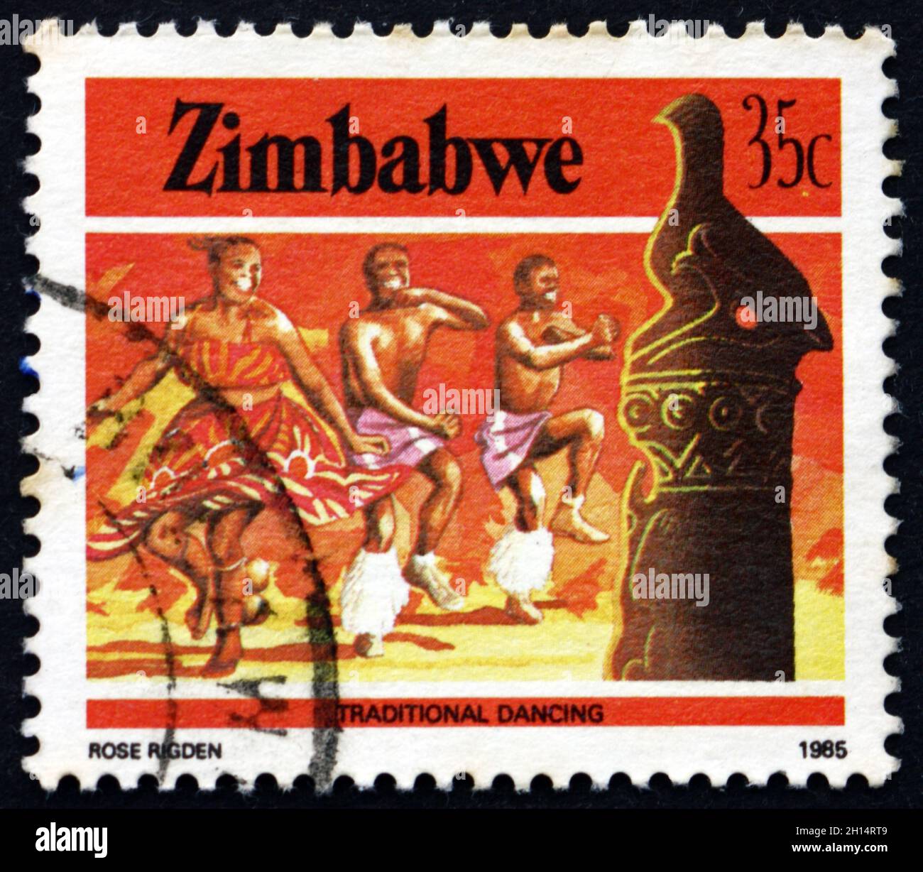 Old zimbabwe postage stamp hi-res stock photography and images - Alamy