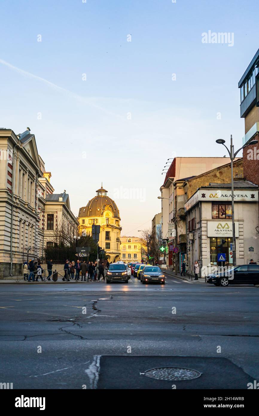 Old and new buildings of Bucharest capital of Romania, 2021 Stock Photo ...