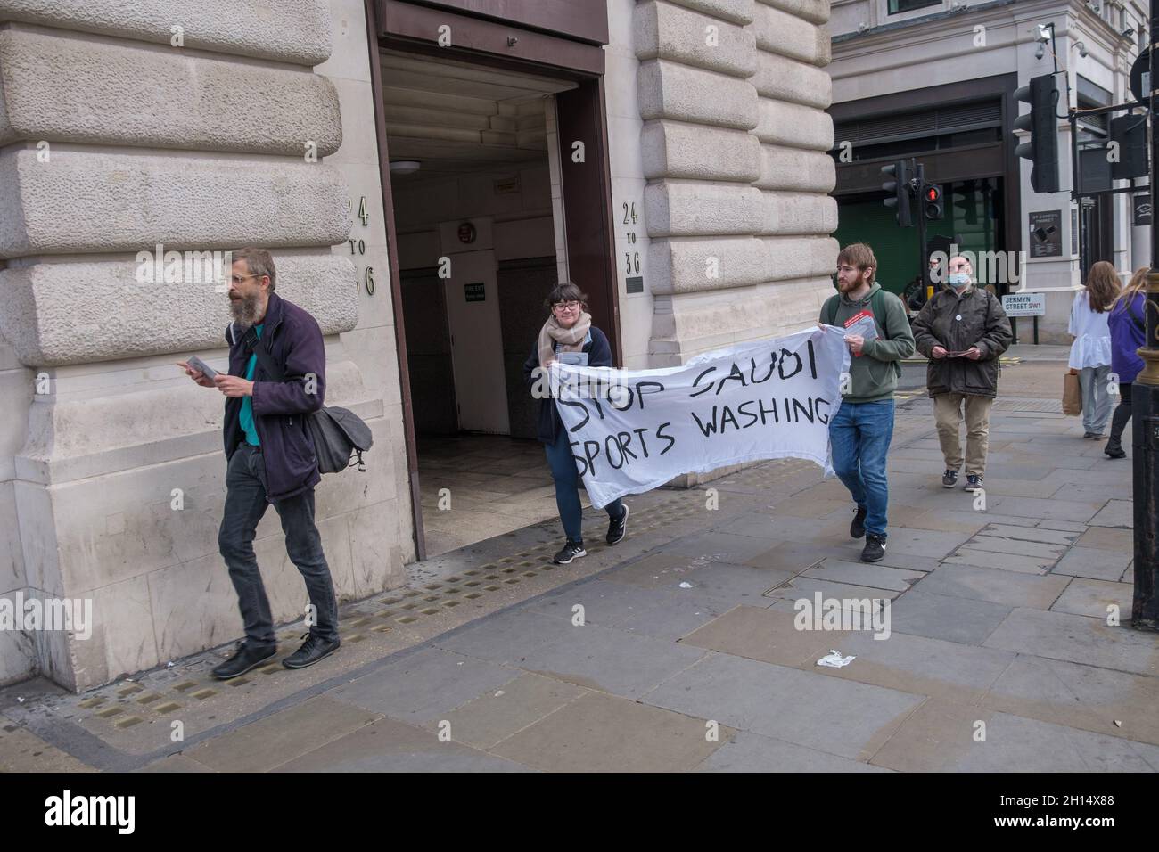 London, UK. 16th October 2021. London Campaign Against Arms Trade ...