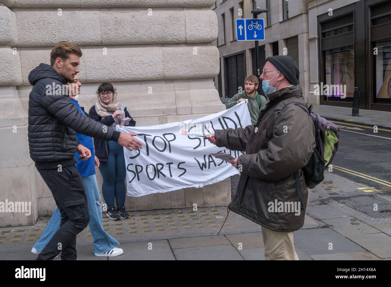 London, UK. 16th October 2021. London Campaign Against Arms Trade ...