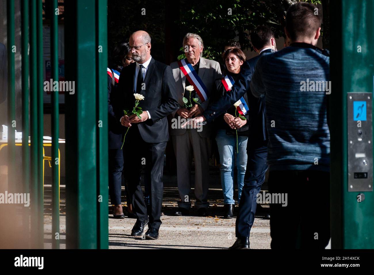 One yer after the terror attack against Samuel Paty, people and ...