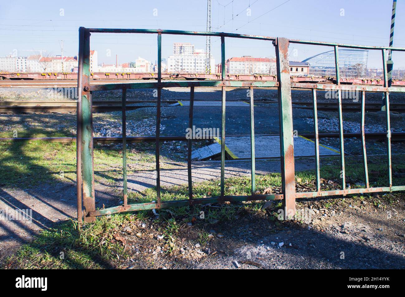 The February 28, 2021, photo in Prague´s defunct Bubny railway station ...