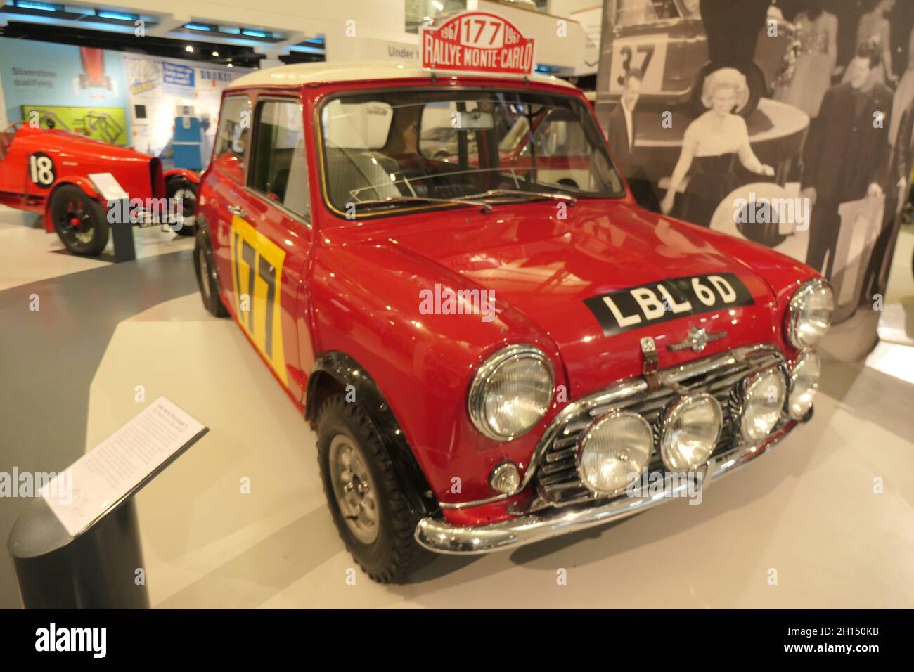 Mini Cooper S UK Morris Mini red Winner of the Monte Carlo Rally Timo ...