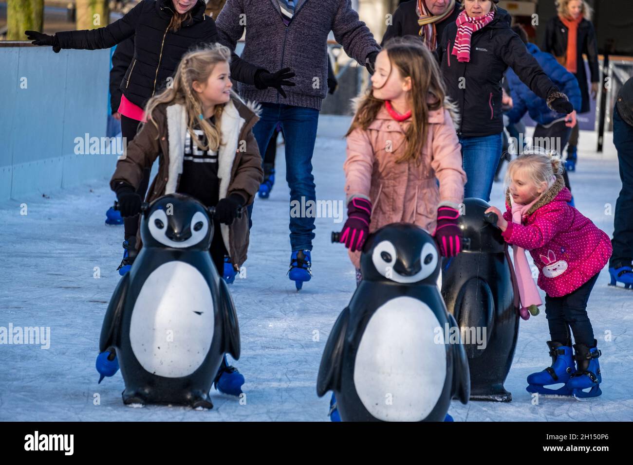 Hampton Court ice rink Stock Photo - Alamy