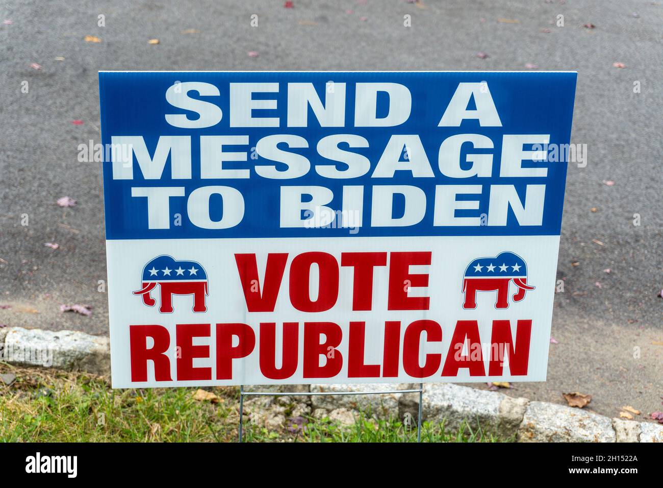 A Republican political poster in New Jersey Stock Photo - Alamy