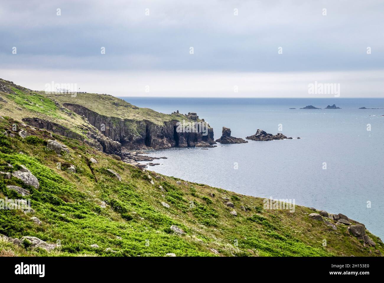 Coastline of Land's End - the most westerly point of mainland England ...
