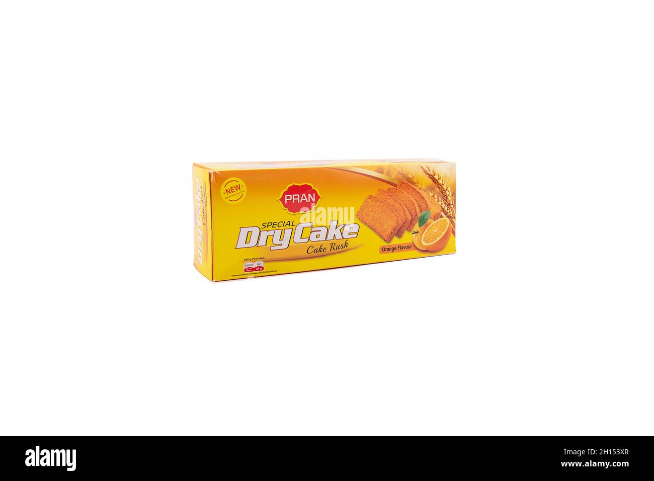 Pran Special dry cake Rusk on white background Stock Photo - Alamy