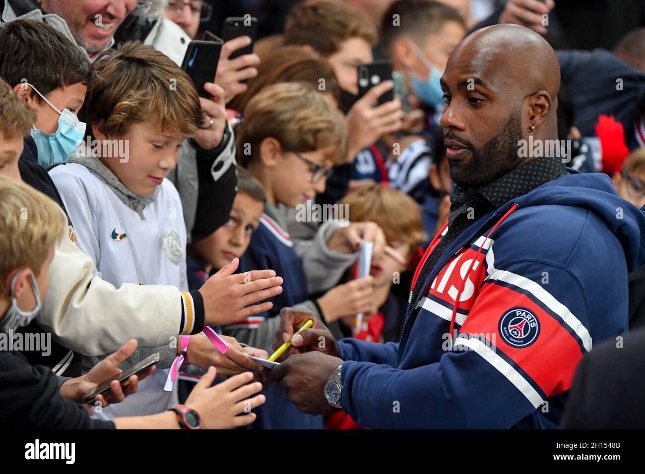 Paris, France. 15th Oct, 2021. Teddy Riner - PSG vs SCO Angers - Ligue ...