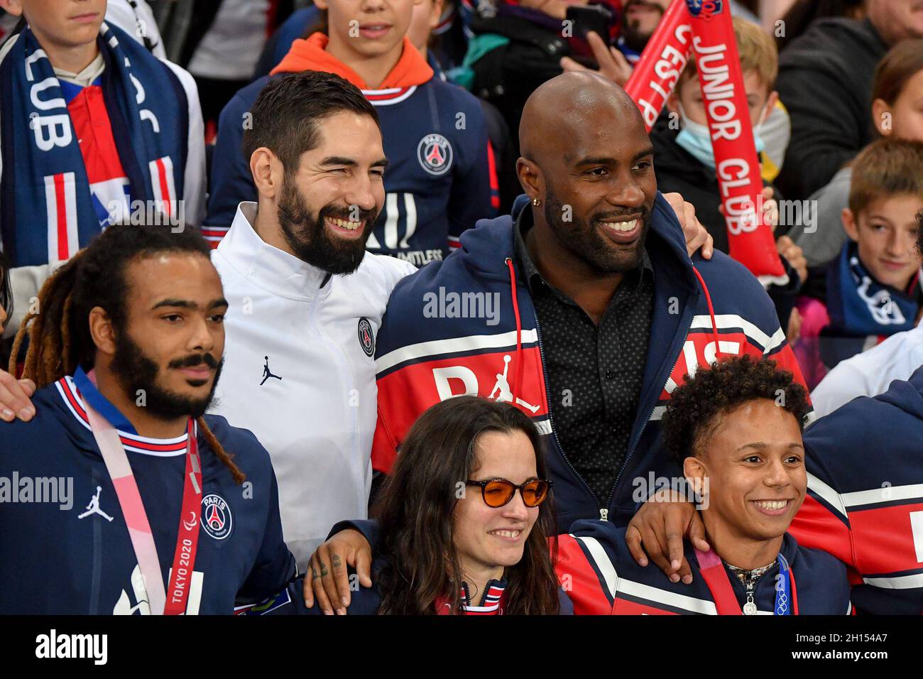 Teddy Riner, Nikola Karabatic - PSG vs SCO Angers - Ligue 1 Uber Eats ...