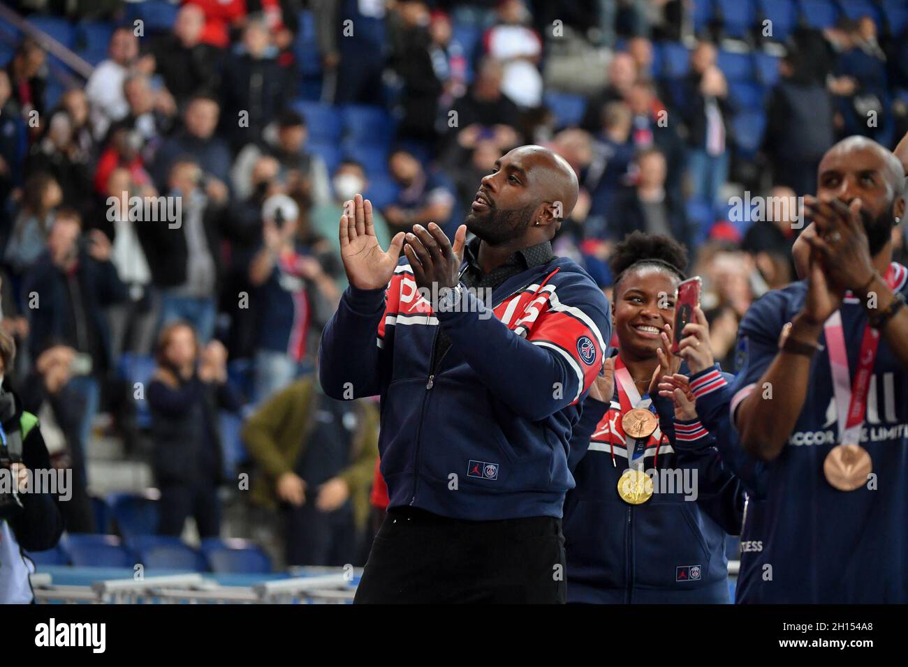 Teddy Riner - PSG vs SCO Angers - Ligue 1 Uber Eats in Parc des Princes ...