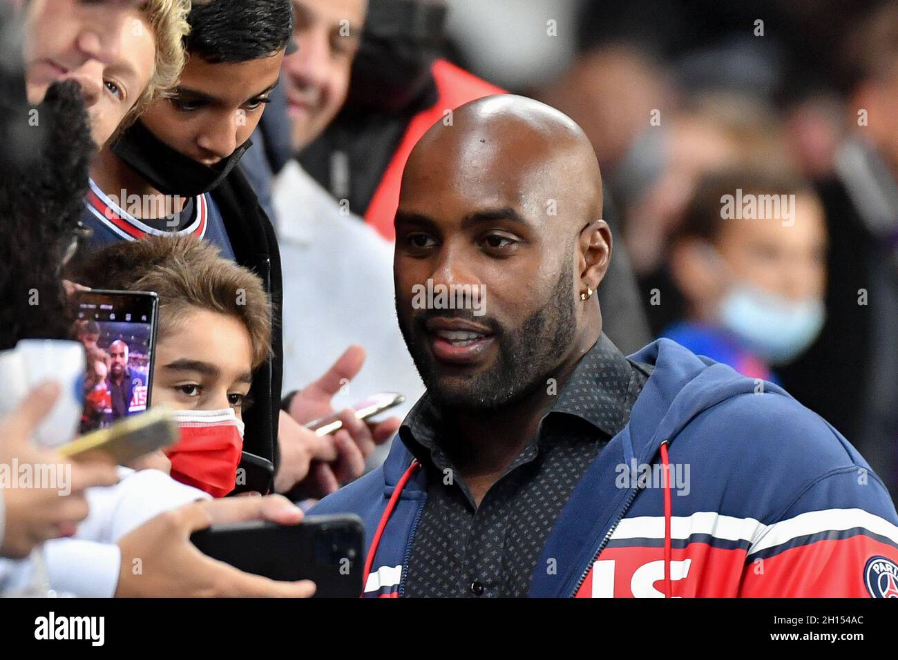 Teddy Riner - PSG vs SCO Angers - Ligue 1 Uber Eats in Parc des Princes ...