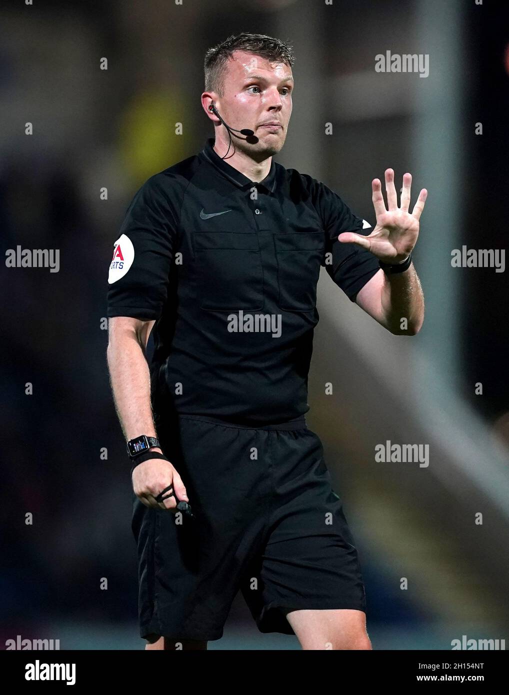Referee Sam Barrott during the U20 International Friendly at the ...