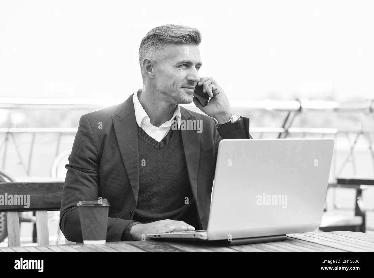 Service management client Black and White Stock Photos & Images - Alamy