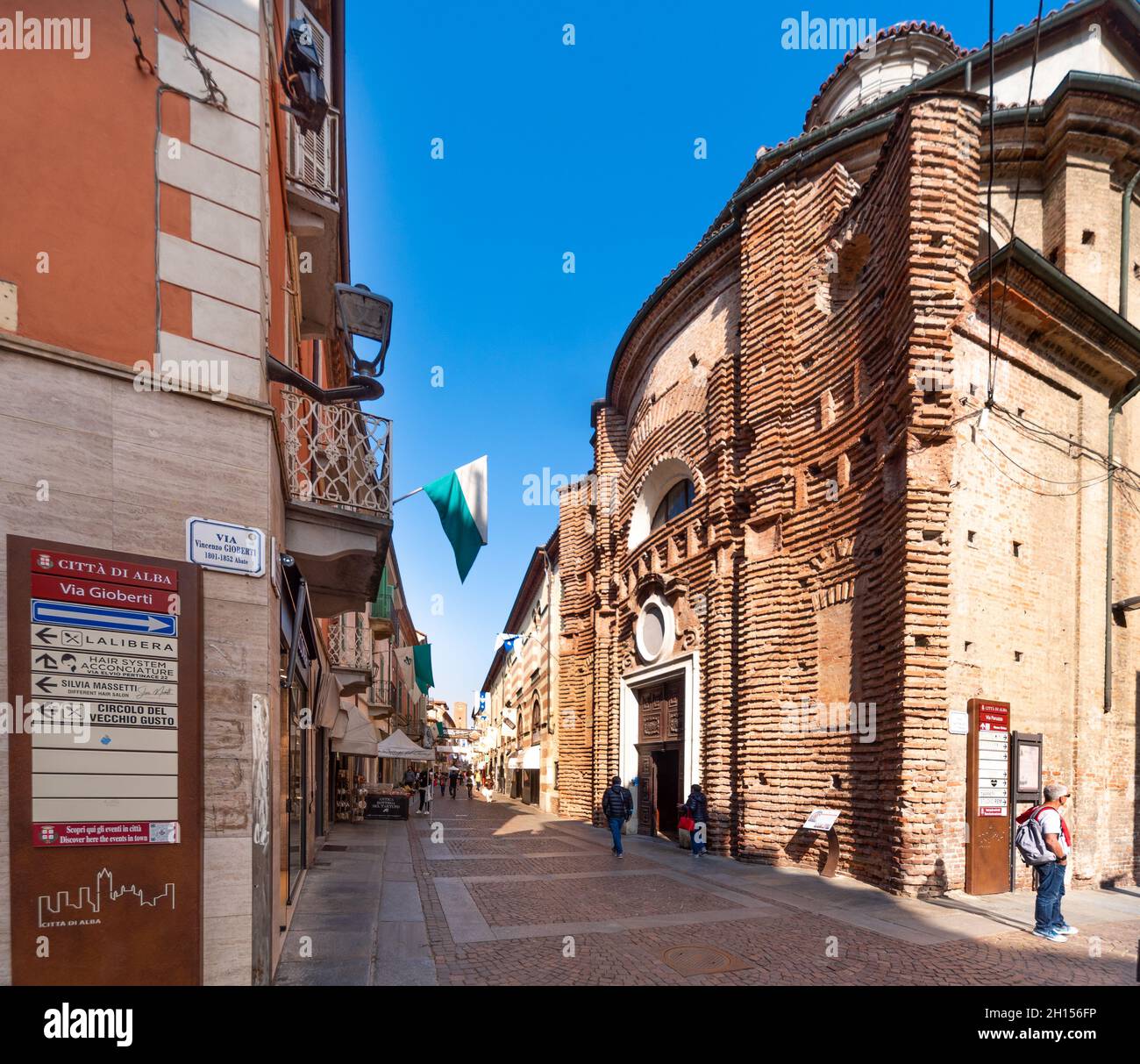 Alba, Cuneo, Italy - October 12, 2021: Ferrero factory building ...
