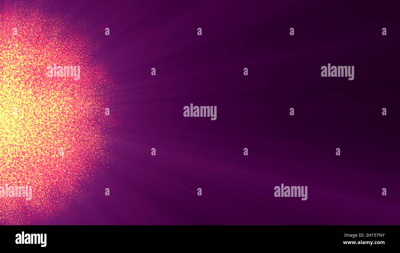 Abstract particles sun solar flare particles illustration 3d render ...