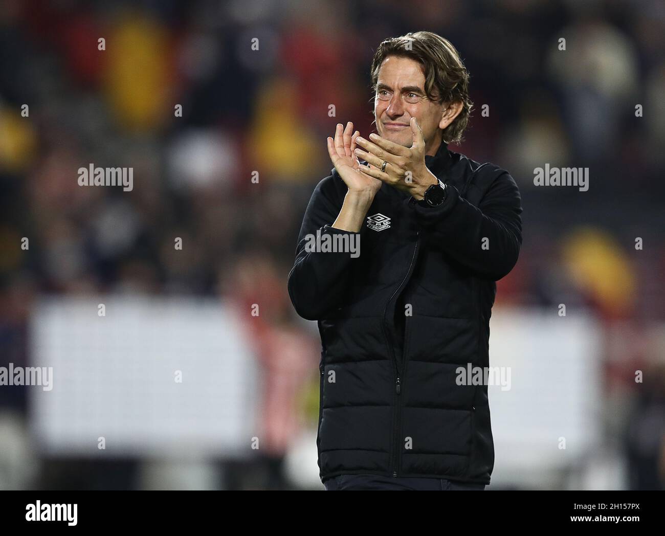 London, England, 16th October 2021. Thomas Frank manager of Brentford ...