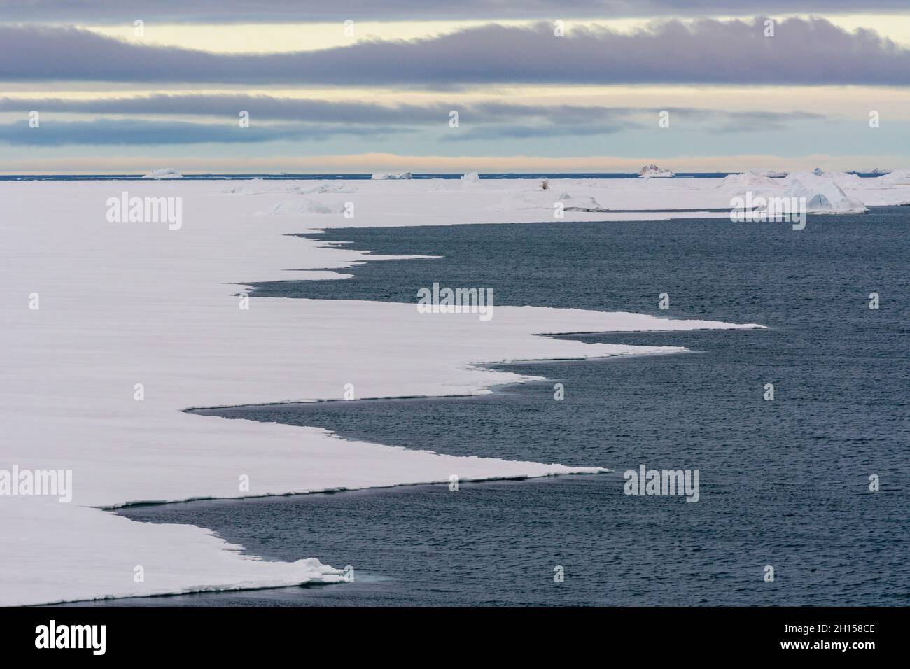 Ice along the southern edge of the Austfonna ice cap. Nordaustlandet ...