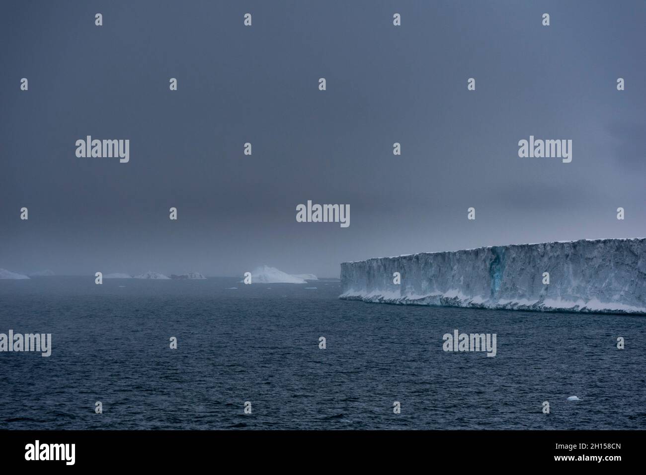 The cliffs along the southern edge of the Austfonna ice cap ...