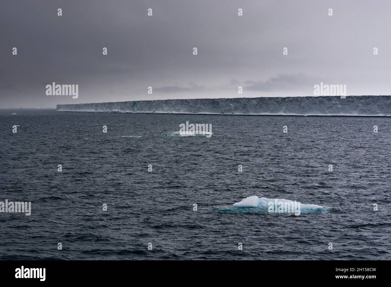 The cliffs along the southern edge of the Austfonna ice cap ...